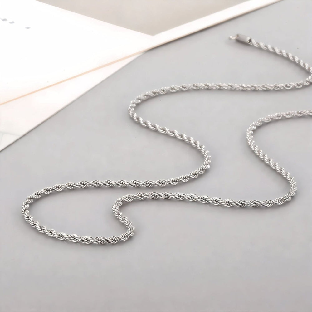Chaine corde 4 mm en acier inoxydable